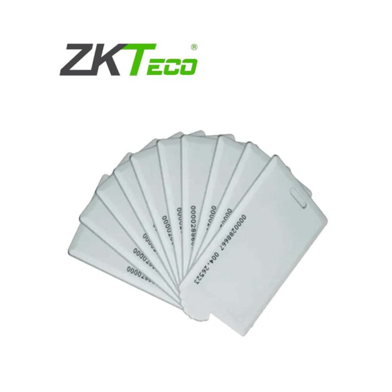 Paquete de 10 Tarjetas ZKT Compatibles Lectores RFID frecuencia 125Khz